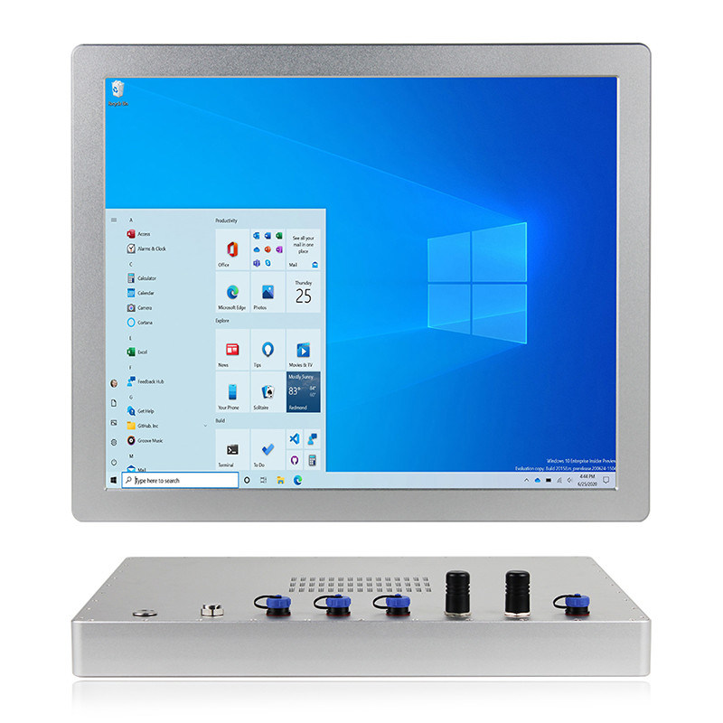 19 นิ้ว Industrial All In One แผงหน้าจอสัมผัส PC Resistive Touch 1280 X 1024